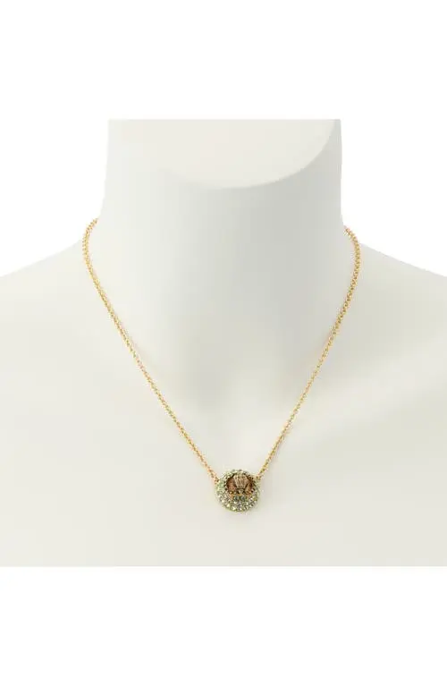 Kurt Geiger Eagle Pave Dome Pendant Necklace