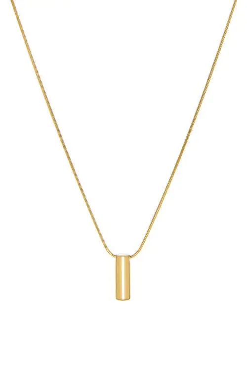 MARLYN SCHIFF Waterproof Cylinder Pendant Necklace
