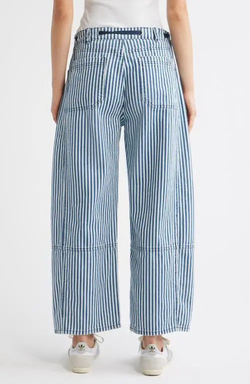 TRACTR Cropped Cargo Pants With Drawstring Waist