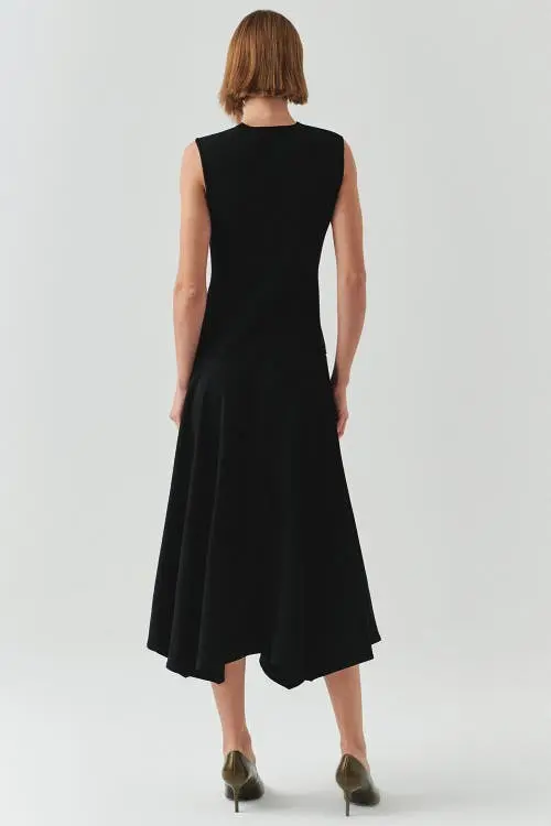 EXQUISE Hadlee Midi Dress - Black