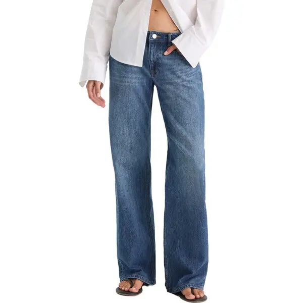 Good American Low Rise Loose Jeans