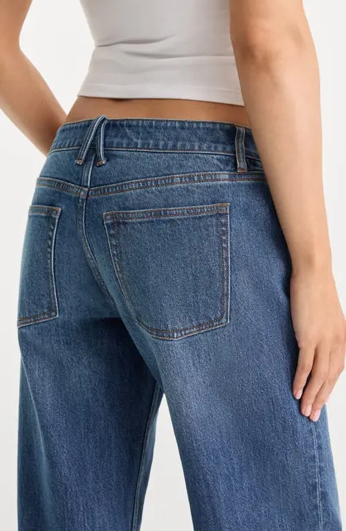 Good American Low Rise Loose Jeans
