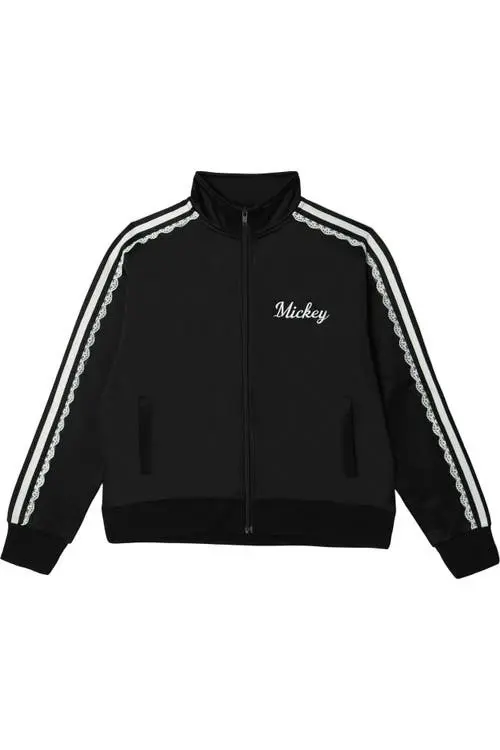 Disney Mickey Mouse "true Original" Athletic Track Jacket - Black Mickey Mouse