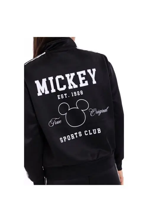 Disney Mickey Mouse "true Original" Athletic Track Jacket - Black Mickey Mouse