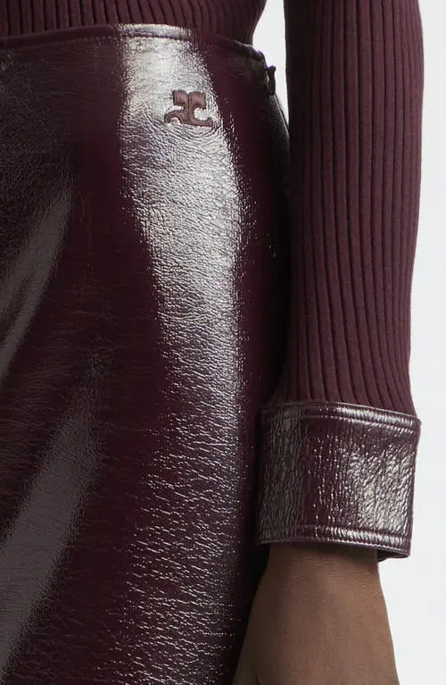 COURREGES Vinyl Skirt