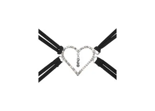 LASCANA Strappy Heart Push Up Bra - Black