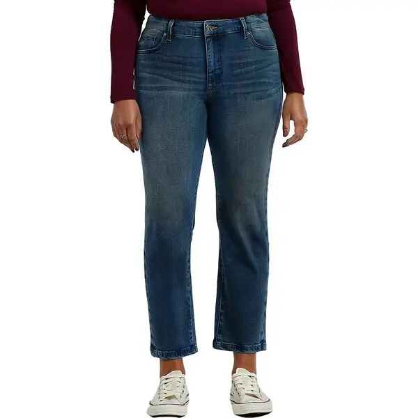 SLINK JEANS High Waist Ankle Skinny Jeans