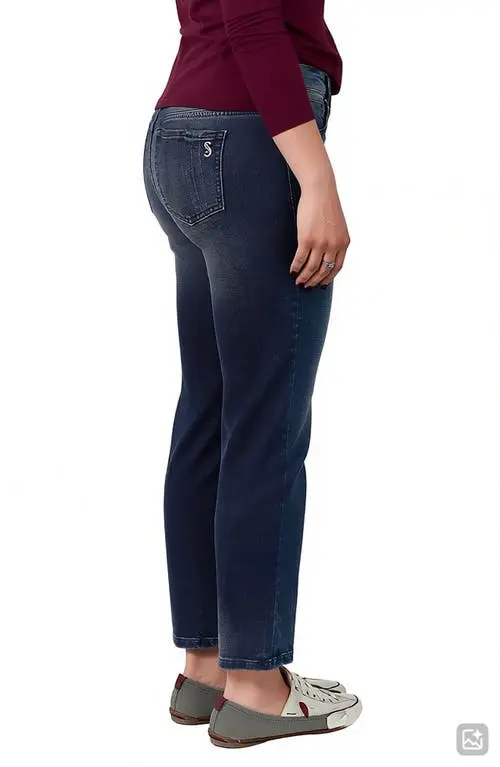 SLINK JEANS High Waist Ankle Skinny Jeans