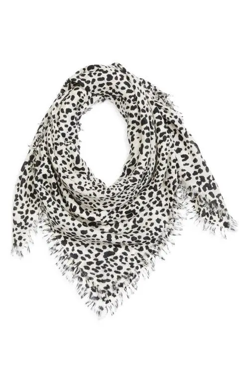 Isabel Marant Étoile Alecia Print Fringed Wool & Cashmere Scarf
