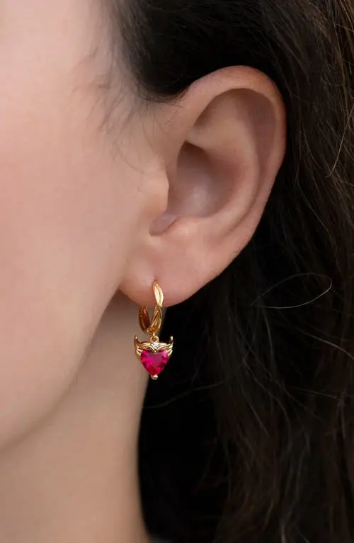 GIRLS CREW Marvel Scarlet Witch Heart Drop Earrings