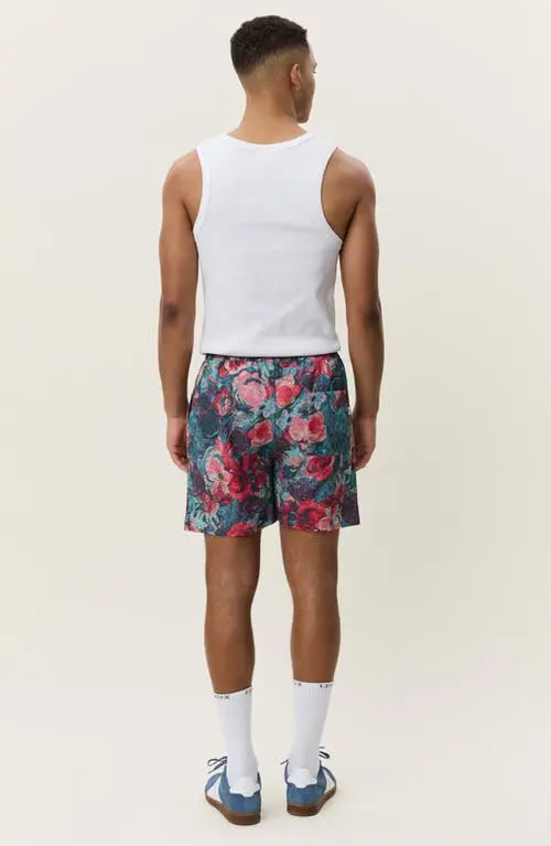 LES DEUX Bouquet Floral Jacquard Swim Trunks