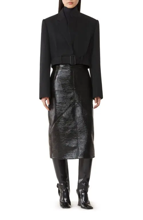 LANVIN Short Belted Jacket In Wool