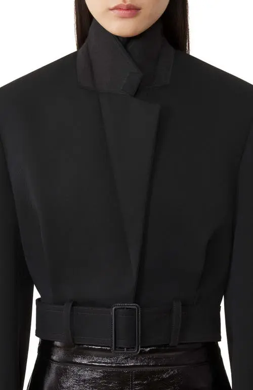 LANVIN Short Belted Jacket In Wool