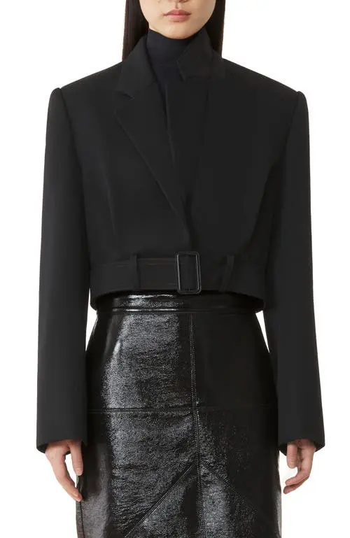 LANVIN Short Belted Jacket In Wool