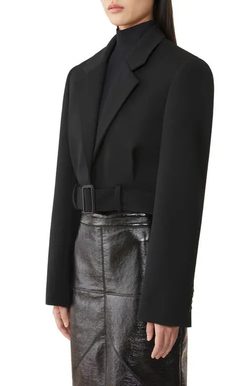 LANVIN Short Belted Jacket In Wool