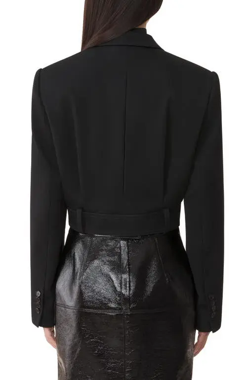 LANVIN Short Belted Jacket In Wool