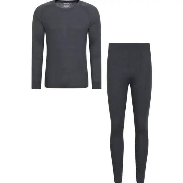 Mountain Warehouse Talus Thermal Base Layer Set - Charcoal