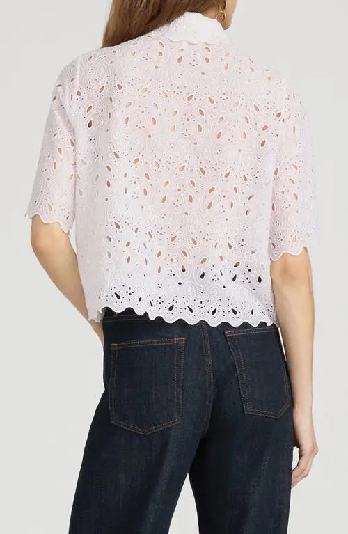 FRAME The Paisley Eyelet Shirt