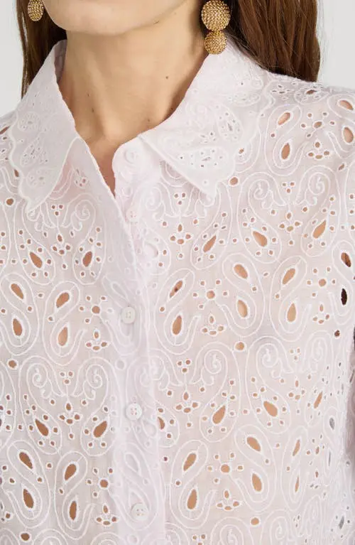 FRAME The Paisley Eyelet Shirt