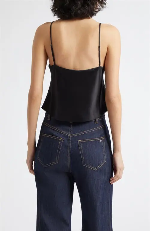 Cinq À Sept Marta Silk Cami - Black