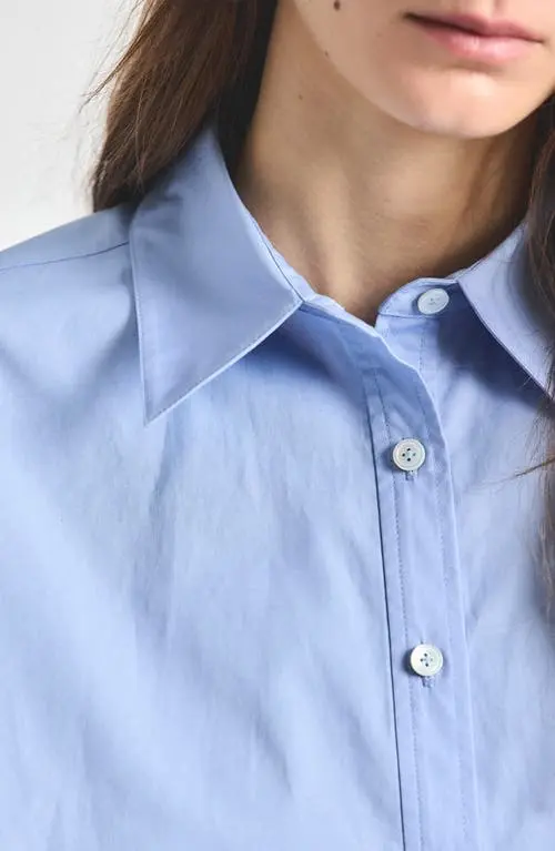 Derek Lam 10 Crosby Olivia Crop Woven Shirt
