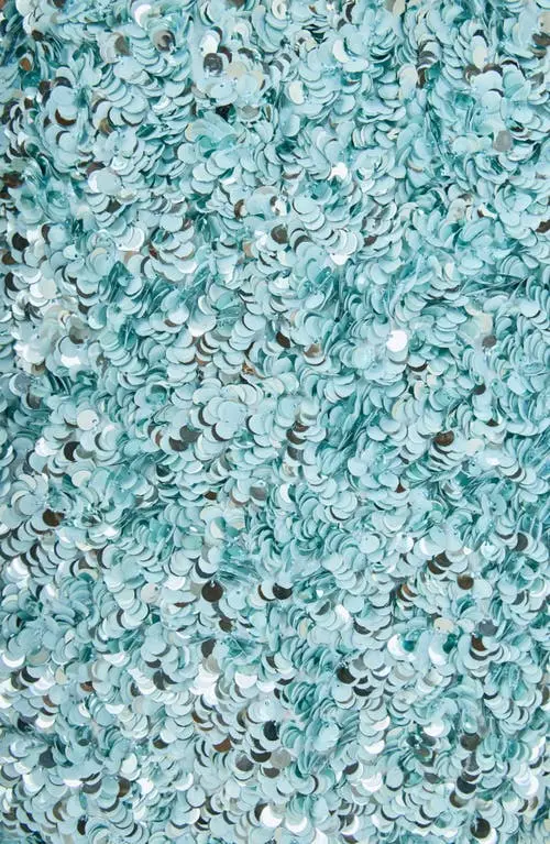Endless Rose Sequin A-line Miniskirt - Blue