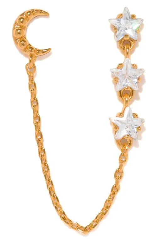 GIRLS CREW Lunar Link Double Stud Earring - Gold