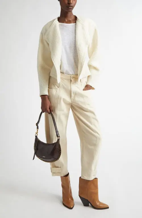 Isabel Marant Étoile Suna Asymmetrical Virgin Wool Blend Jacket