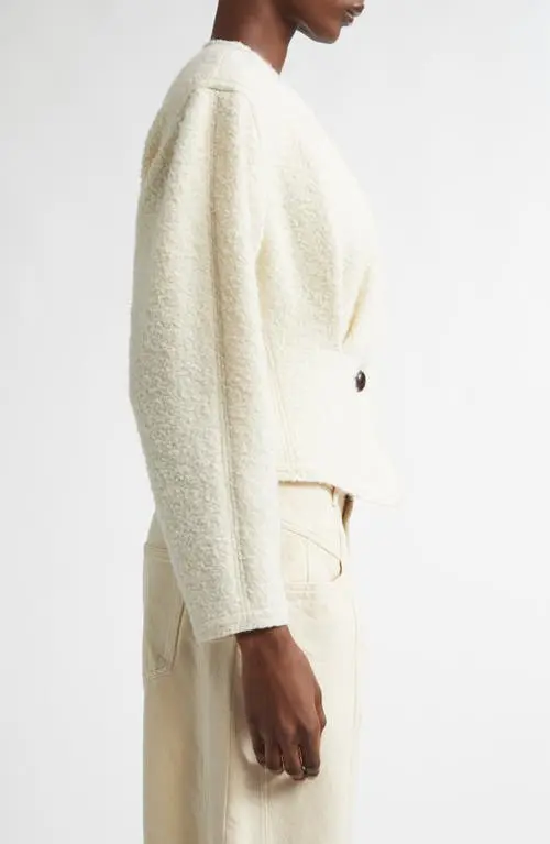 Isabel Marant Étoile Suna Asymmetrical Virgin Wool Blend Jacket