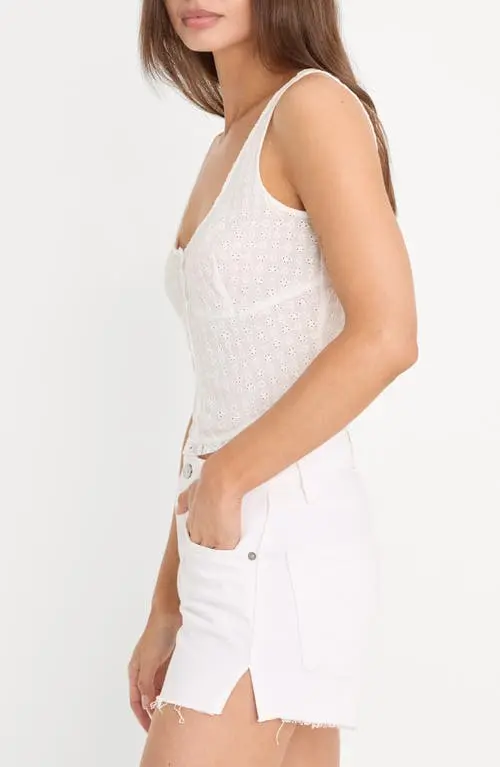 Good American The Eyelet Top