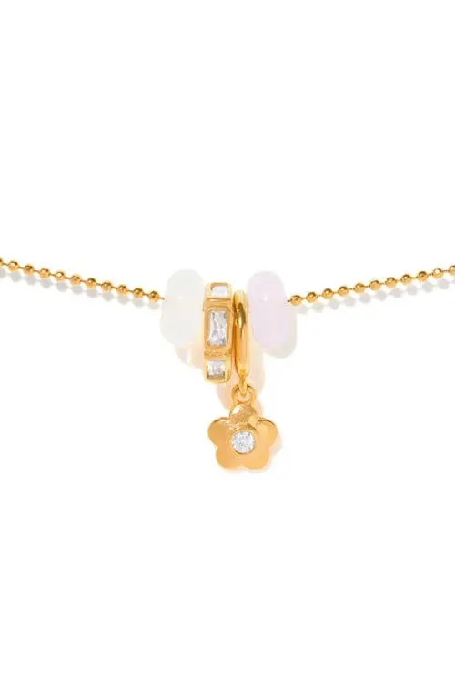 GIRLS CREW Flower Dash Charm Necklace - Gold