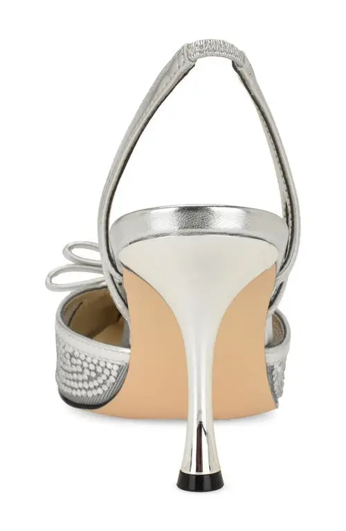 Nine West Padell Pointed Toe Slingback Pump - Silver