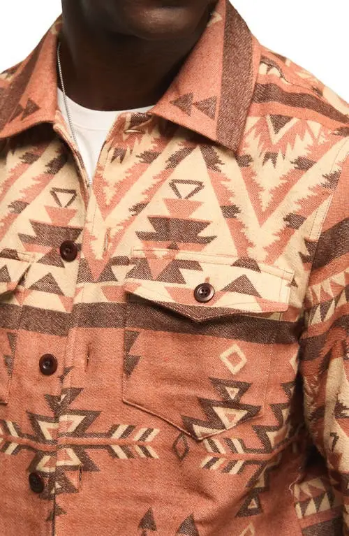 Lucky Brand Geo Jacquard Shirt Jacket