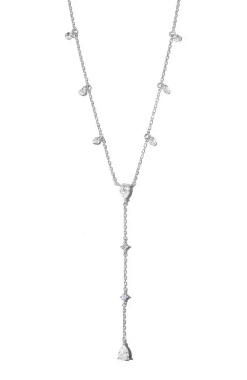 GIRLS CREW Pear Drop Necklace - Silver