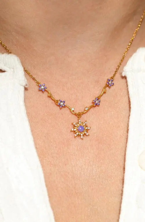 GIRLS CREW Disney Tangled Cubic Zirconia Pendant Necklace