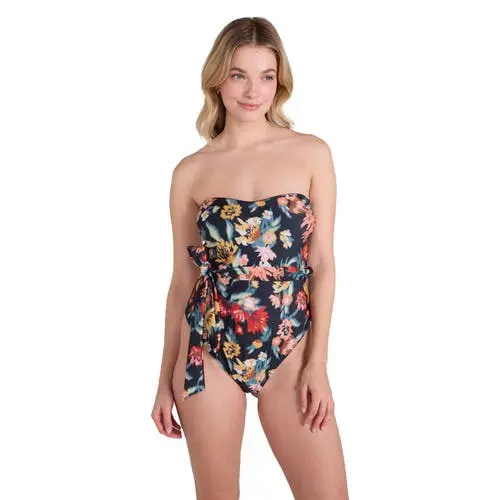 ANIMAL Belted Bandeau One Piece Bathing Suit