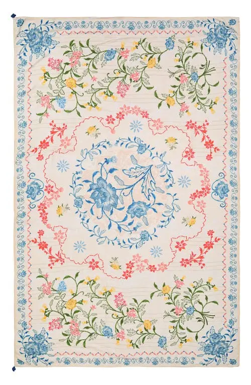 Agua Bendita Marine Bleu Floral Pareo Cover-up
