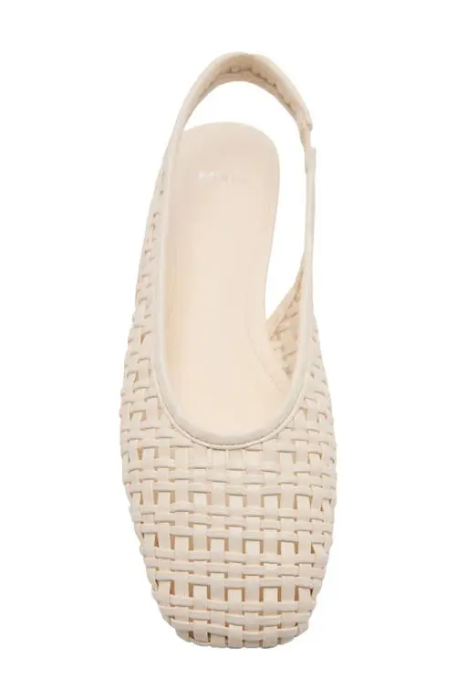 Mango Woven Slingback Flat