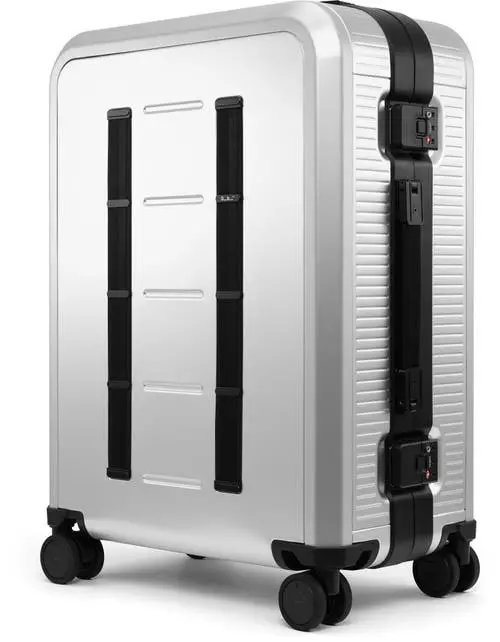 D_B_ Ramverk Alu 26" Medium Checked Spinner Luggage