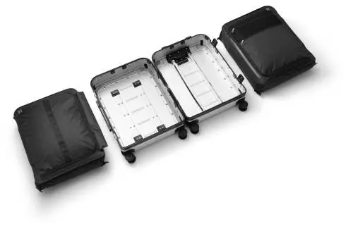 D_B_ Ramverk Alu 26" Medium Checked Spinner Luggage
