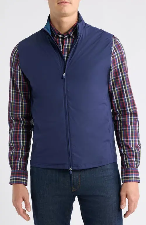 Johnnie-o Flex Zip Front Stretch Vest - Navy