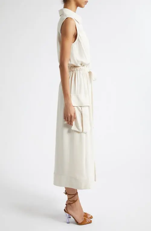 Ramy Brook Payton Sleeveless Shirtdress - Bone