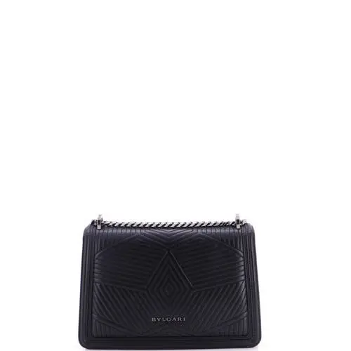 BVLGARI Serpenti Forever Shoulder Bag Quilted Leather