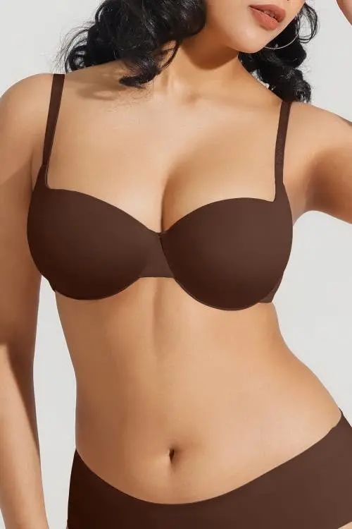 POPILUSH Balconette Underwire Push-up Bra - Coco