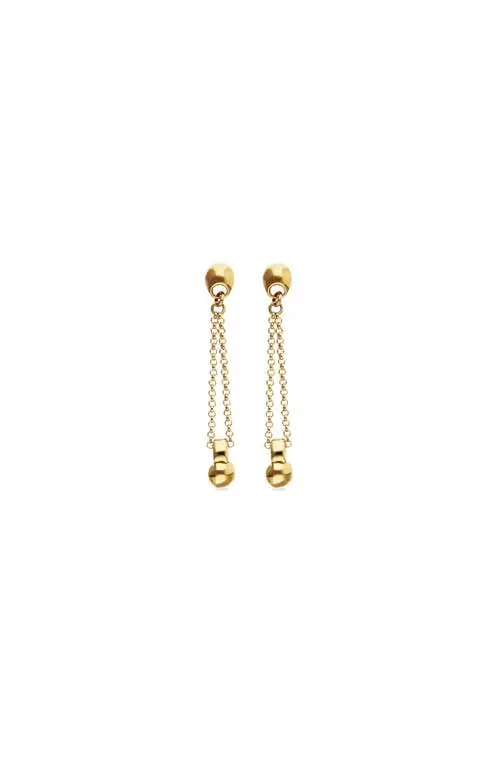 UNODE50 18k -plated Earrings With Long Chain And Dial Detail