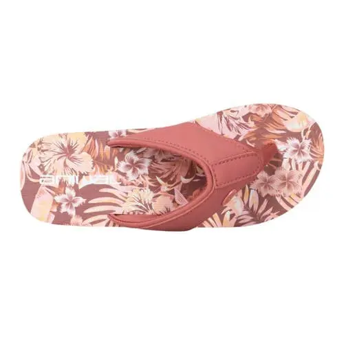 ANIMAL Leaf Print Flip Flops - Tan