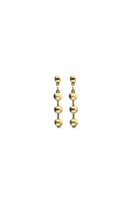 UNODE50 Long Ball Earrings Plated In 18k
