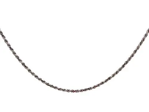 ANCONA JEWELRY Sterling Rope Chain Necklace - Silver