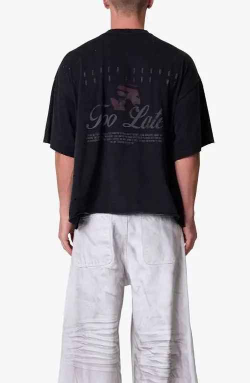 Mnml Too Late Distressed Graphic T-shirt