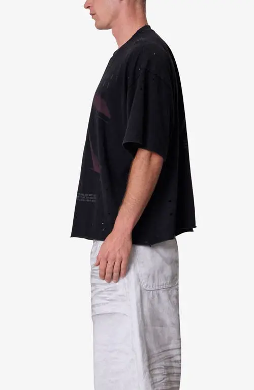 Mnml Too Late Distressed Graphic T-shirt